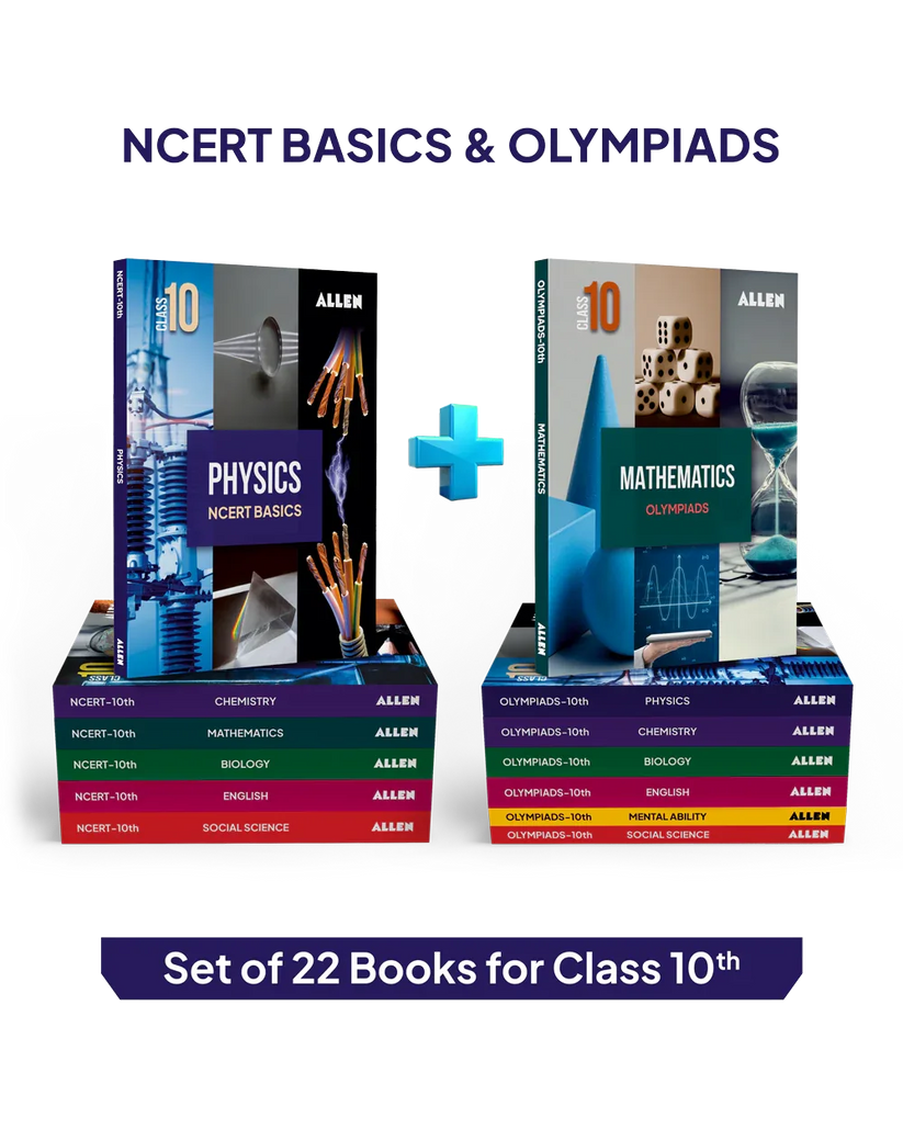ALLEN Class 10 NCERT + Olympiad Complete Study Material – 22 Multicolo ...