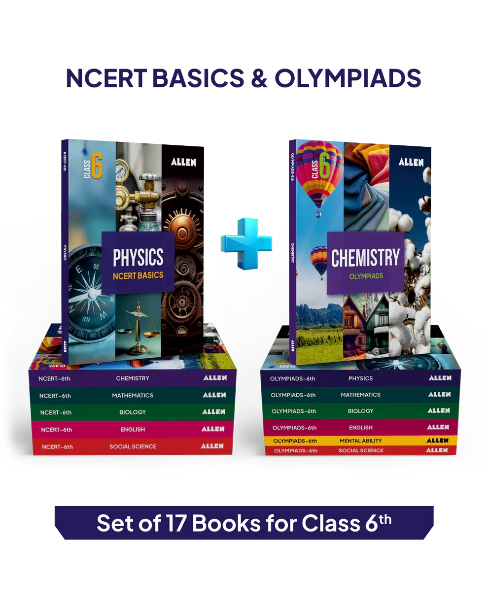 ALLEN Class 6 NCERT + Olympiad Complete Study Material – 17 Multicolor ...