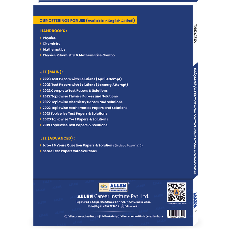 Best JEE Main Study Material | Handbooks, PYQ with Solutions – Allen E-Store