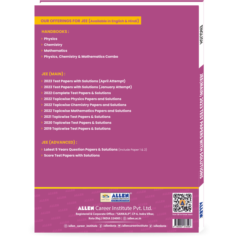 Best JEE Main Study Material | Handbooks, PYQ with Solutions – Allen E-Store