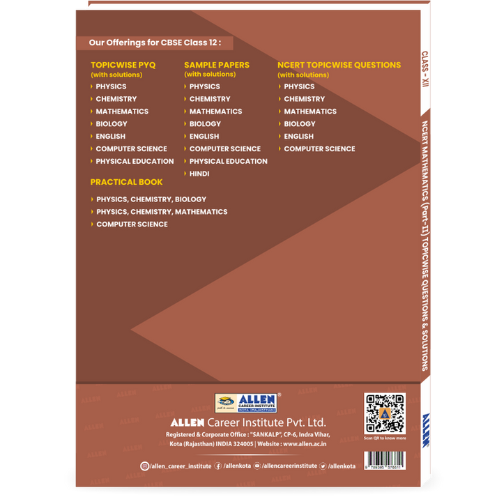 NCERT Mathematics Questions and Solutions (Part-II) for Class 12 ...