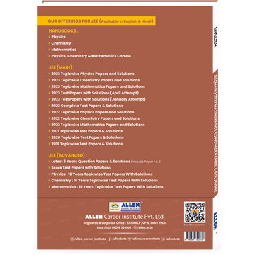 Best Books For JEE Main Preparation – Allen E-Store