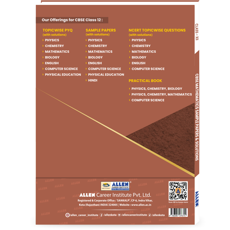 CBSE Class 12 Study Material – tagged "Sample-Papers" – Allen E-Store