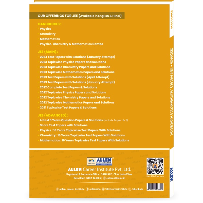 Maths Handbook for IIT-JEE - ALLEN E-Store – Allen E-Store