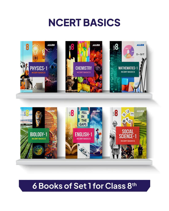 ALLEN Class 8 NCERT All-in-One Study Material Package - 11 Multicolor ...