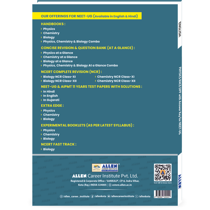 Best Books for NEET-UG Preparation – tagged "RACE-DPP" – ALLEN E-Store
