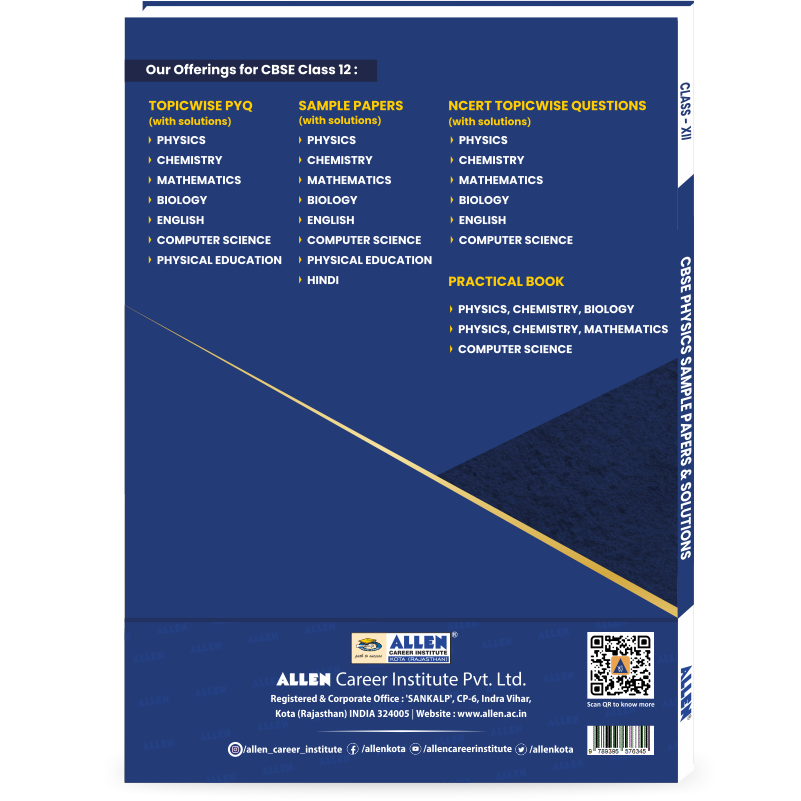 CBSE Class 12 Physics Sample Papers & Solutions - ALLEN E-Store – Allen ...