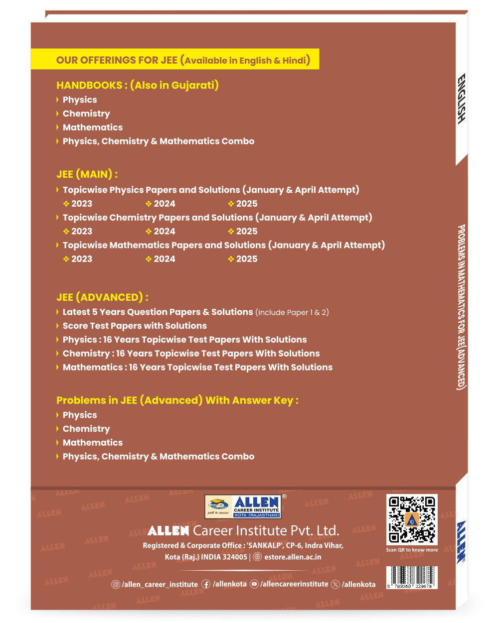 JEE Advanced Mathematics Problem Book with Answers – ALLEN E-Store