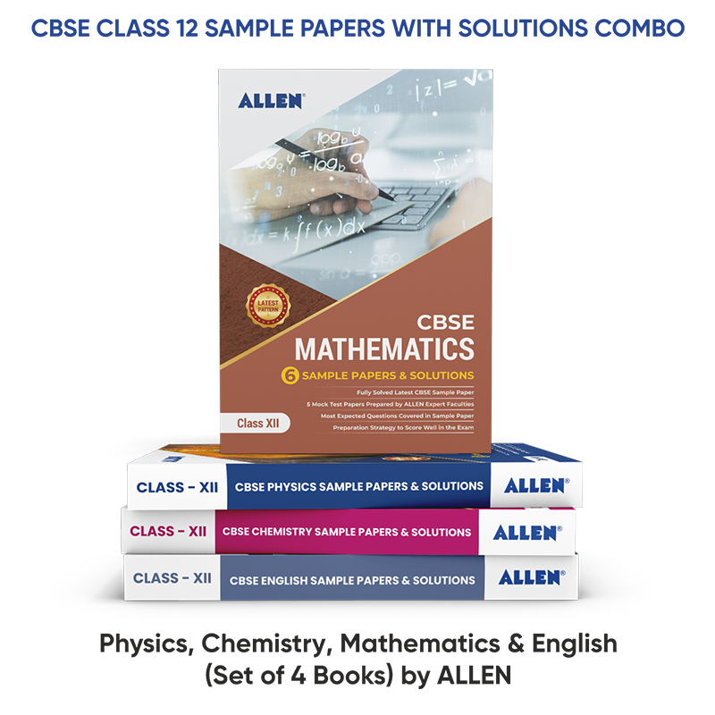 CBSE Class 12 Sample Papers with Solutions Combo: PCM & English - ALLEN ...