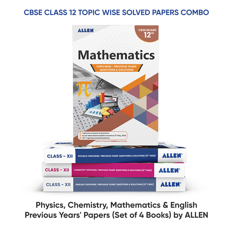 CBSE Class 12 Topicwise Solved Papers Combo: PCM & English - ALLEN E ...