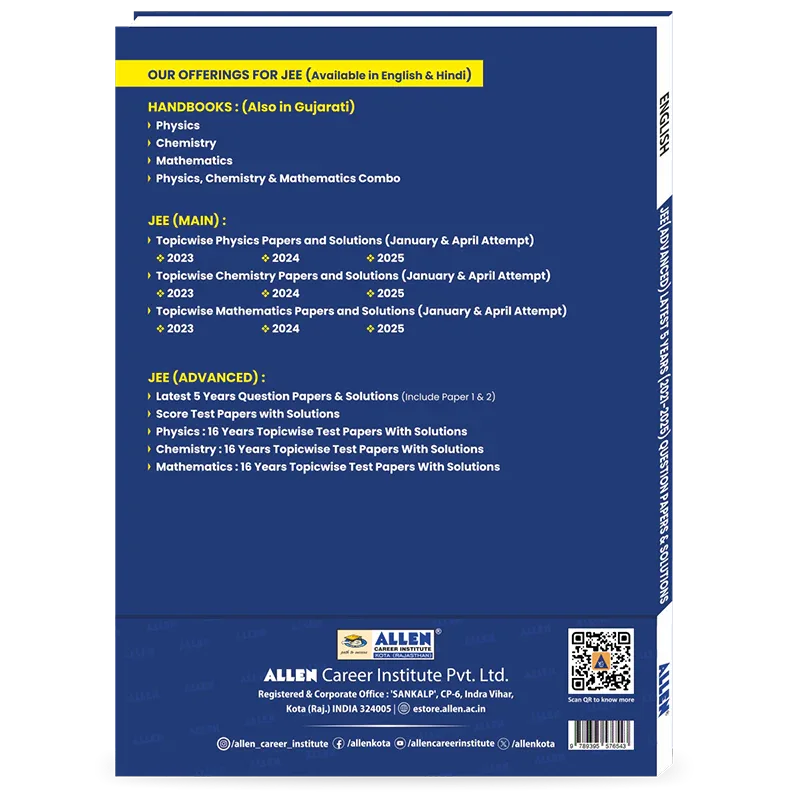 Best Books For JEE Advanced Preparation – ALLEN E-Store